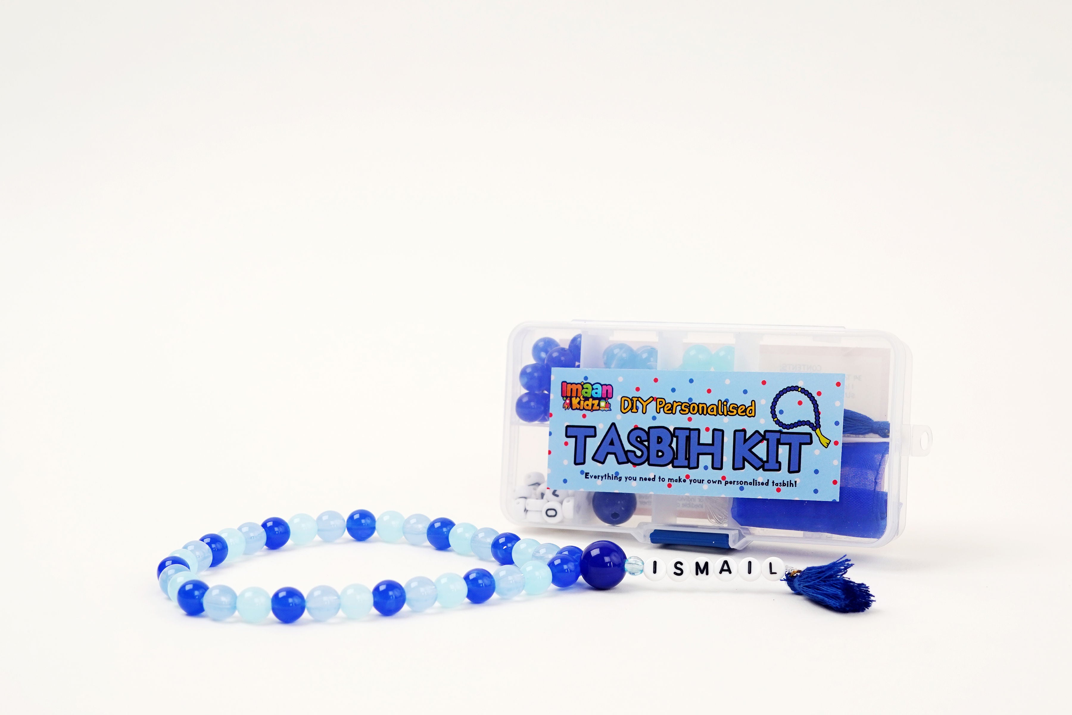 DIY Personalised Tasbih making Kit - Blue – Imaan Kidz